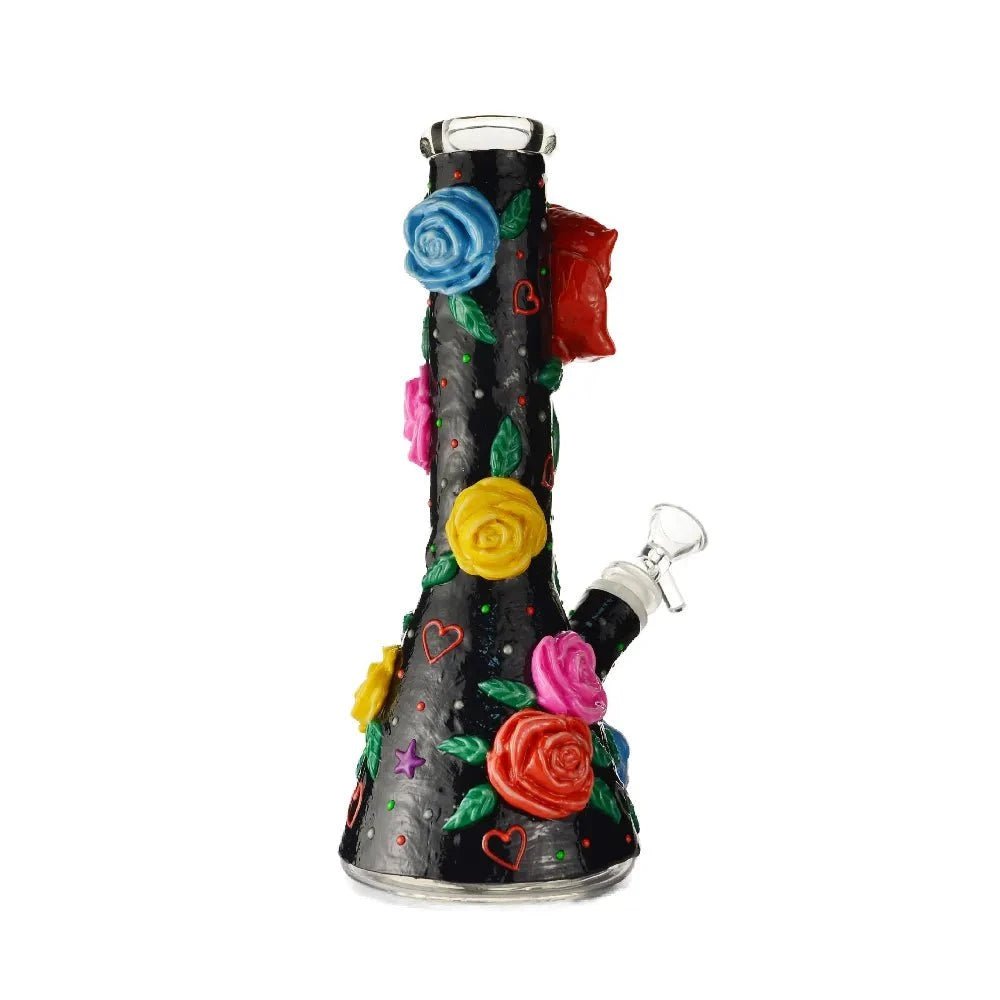 Glow in the Dark Rose Bong - Glass Patriots