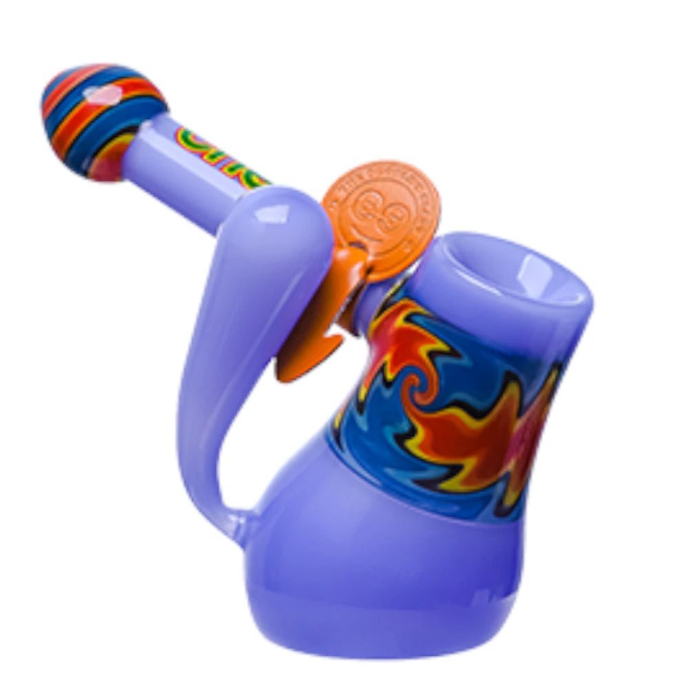 Milky Globe Bubbler Pipe - Glass Patriots