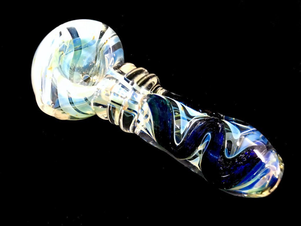 Dichroic Silver Pipe - Glass Patriots