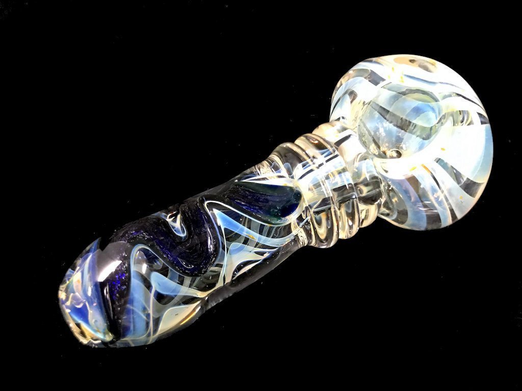 Dichroic Silver Pipe - Glass Patriots