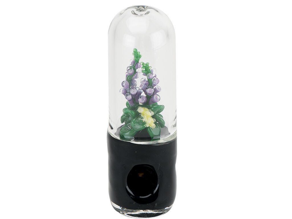 UV Purple Fox Glove Pipe - Glass Patriots