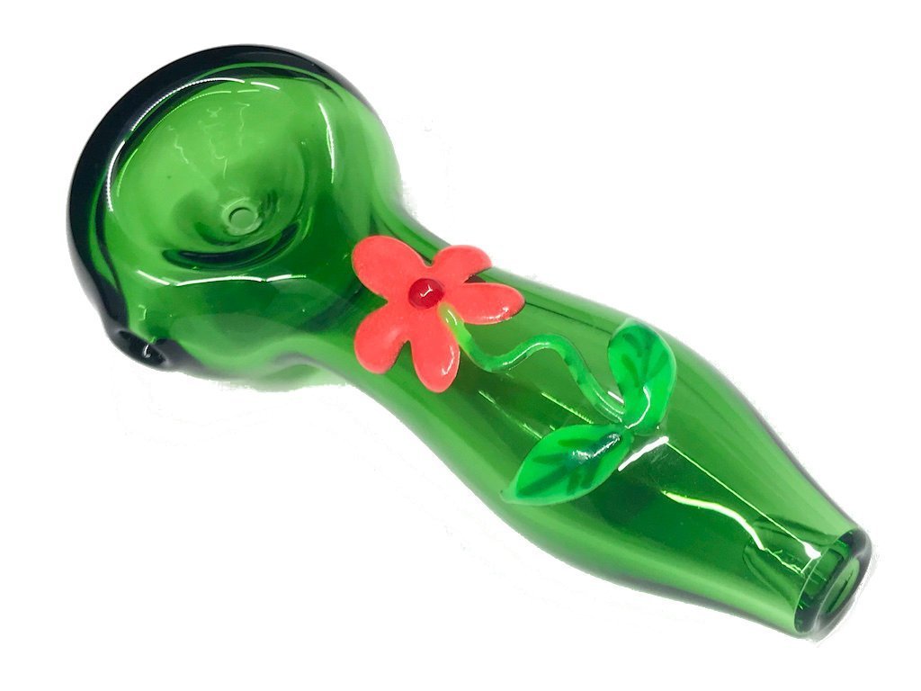 Glow in the Dark Garden Flower Pipe - Glass Patriots