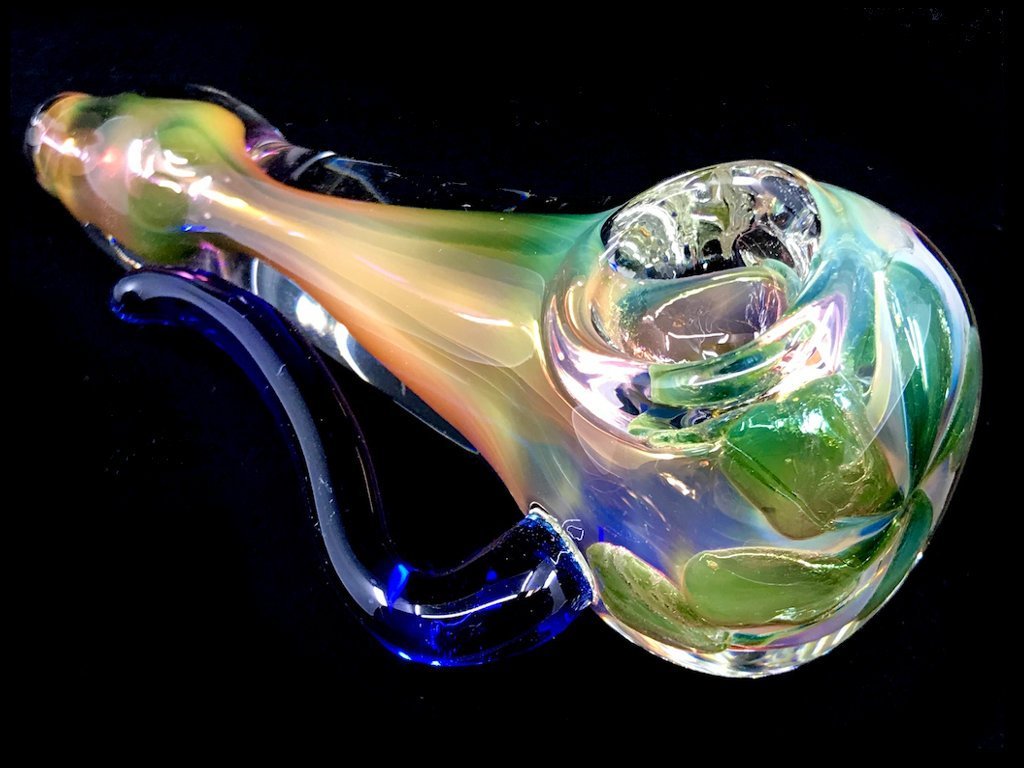 Golden Handle Pipe - Glass Patriots