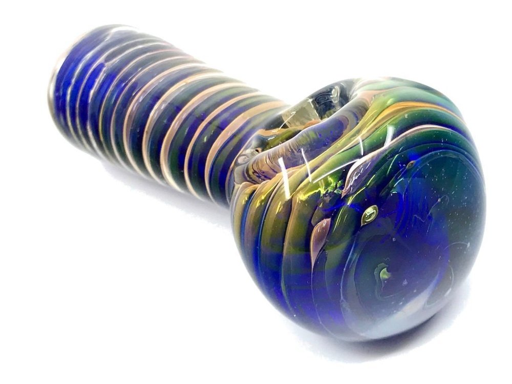 Heavy Blue Pipe - Glass Patriots