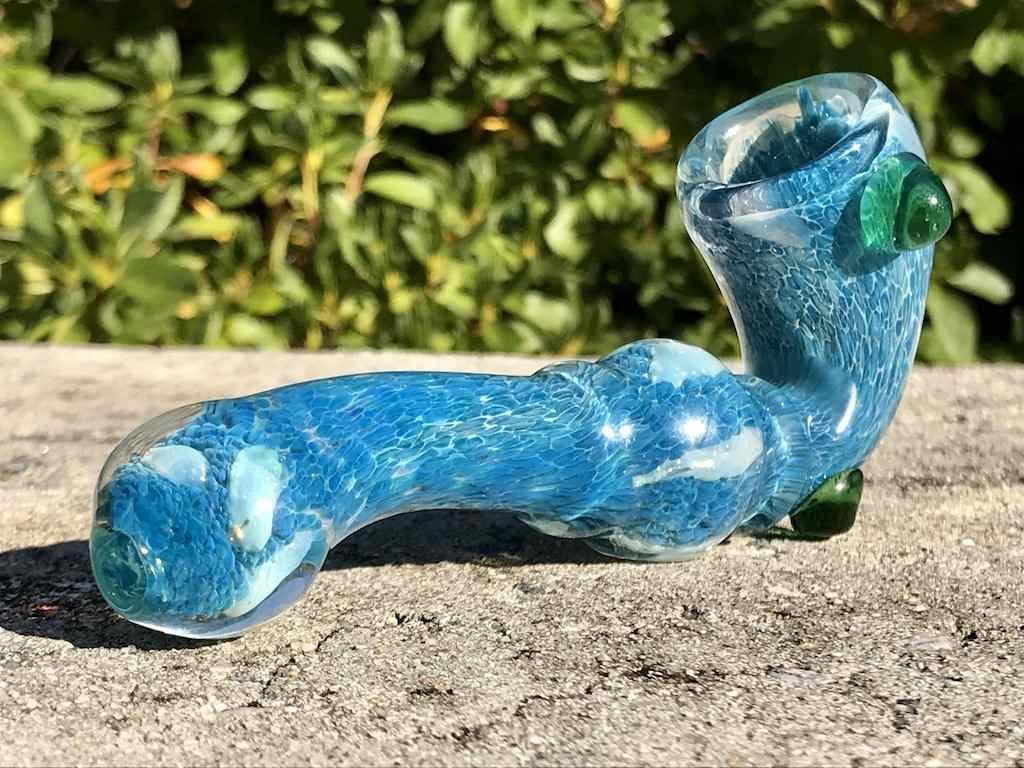Inside Out Blue Sherlock Pipe - Glass Patriots