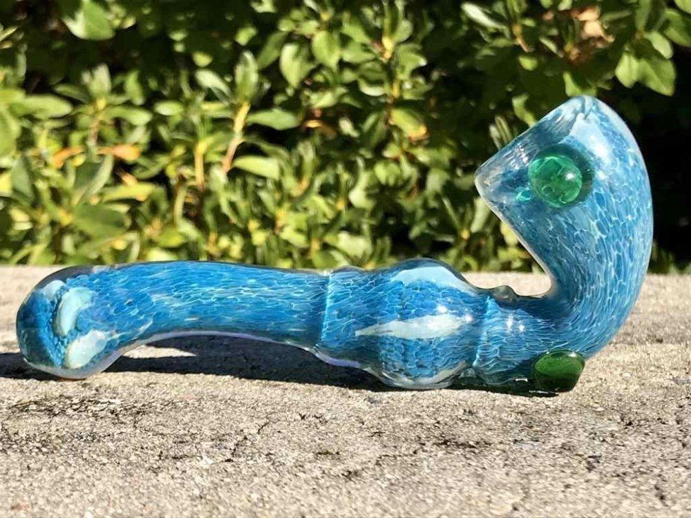 Inside Out Blue Sherlock Pipe - Glass Patriots