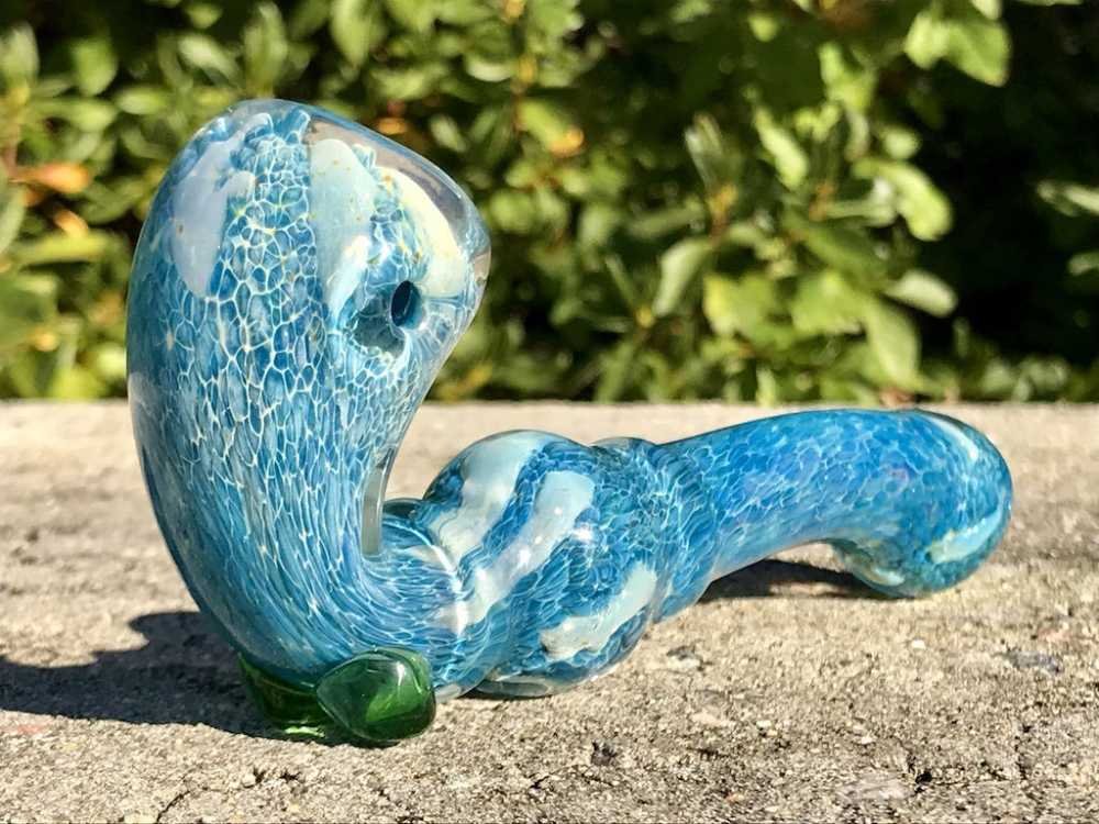 Inside Out Blue Sherlock Pipe - Glass Patriots