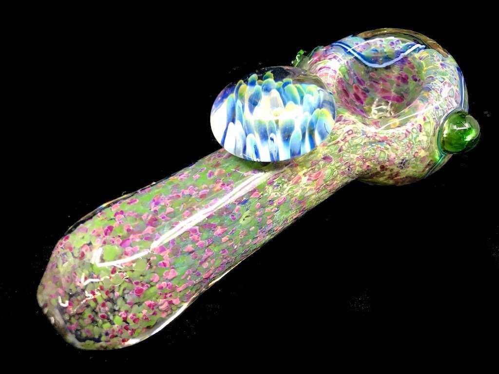 Marble Flower Pipe - Glass Patriots