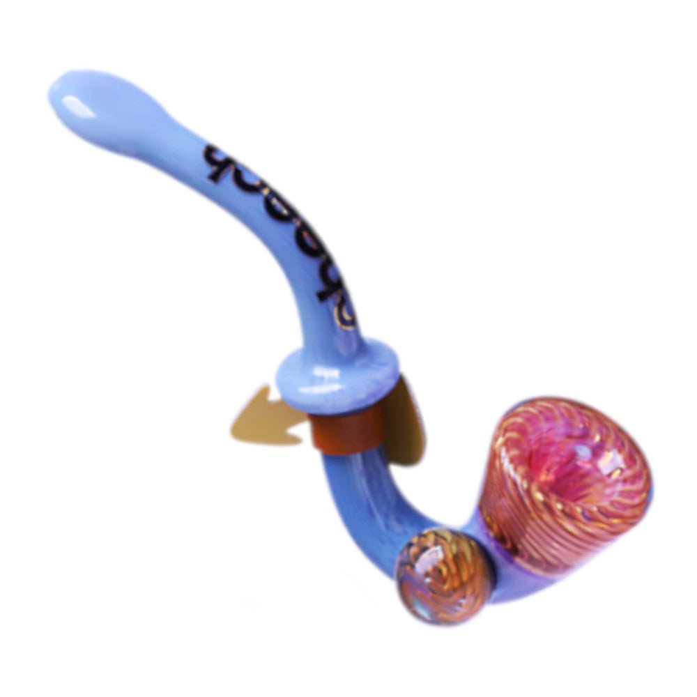 Fumed Marble Sherlock Pipe - Glass Patriots